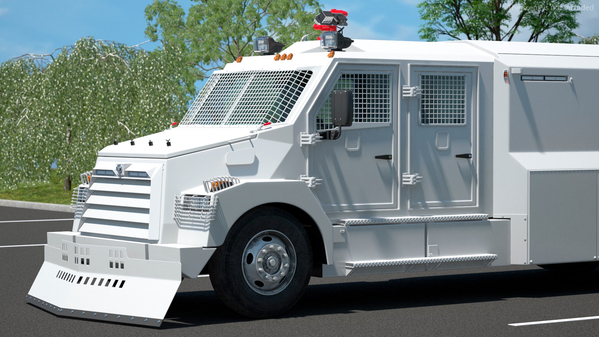 Armored Truck for Riot Control White Rigged 3D model - TurboSquid 1968217