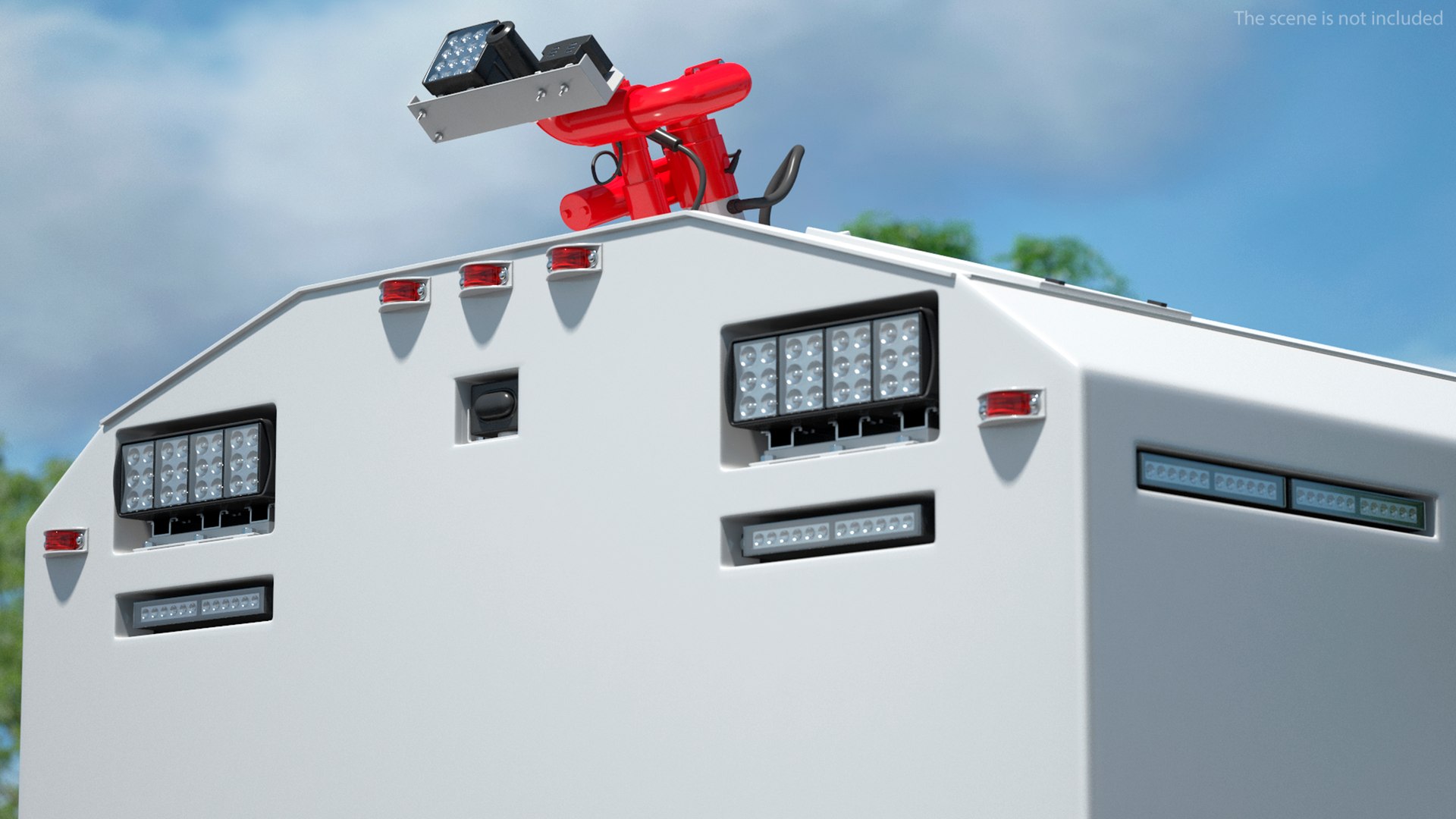 Armored Truck for Riot Control White Rigged 3D model - TurboSquid 1968217