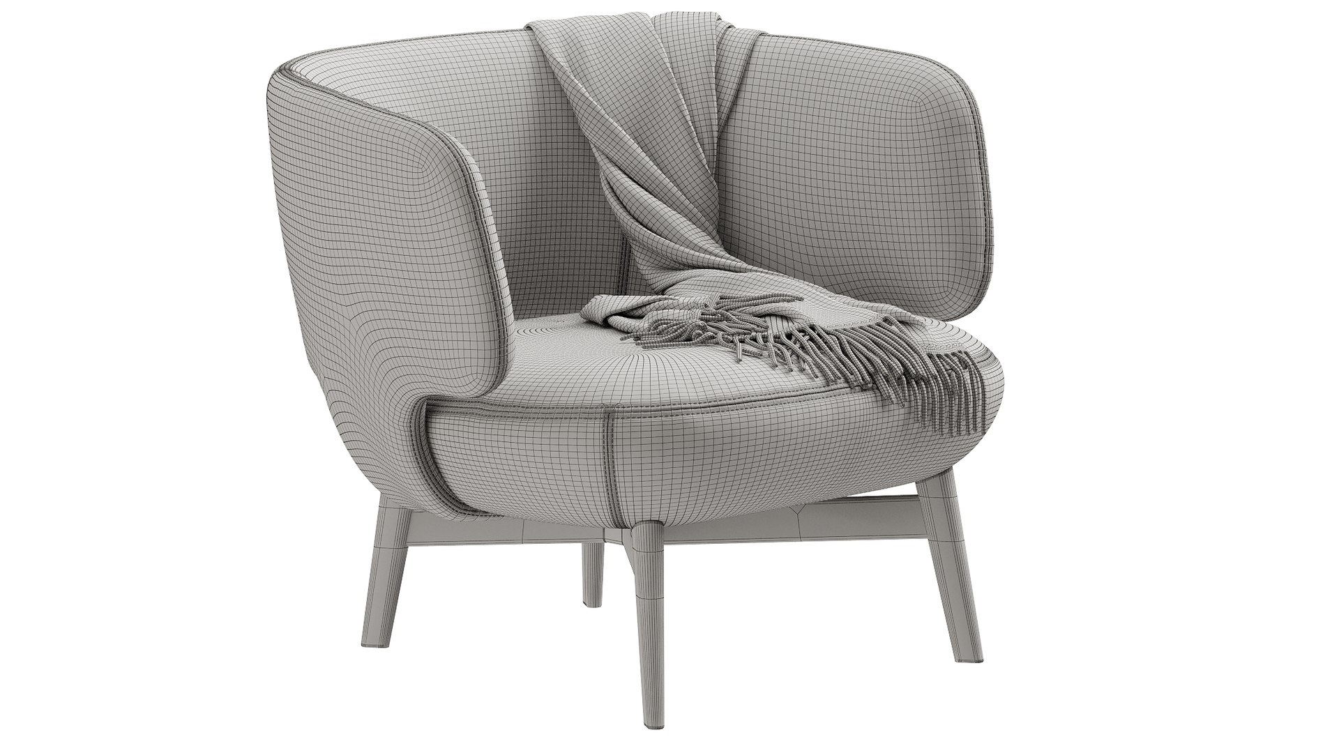 3D Model Bonaldo Doge Armchair - TurboSquid 2240549