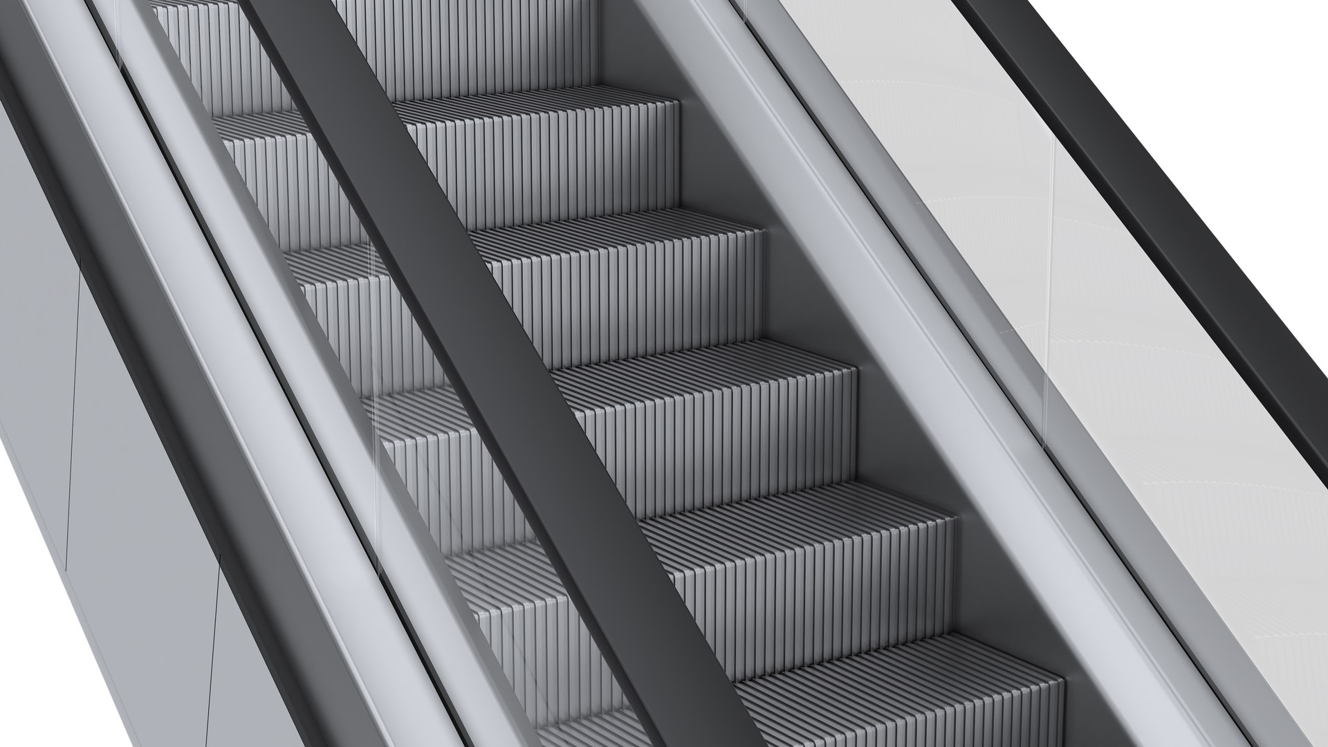 3D Steel Pedestrian Bridge And Escalator Model - TurboSquid 2356632