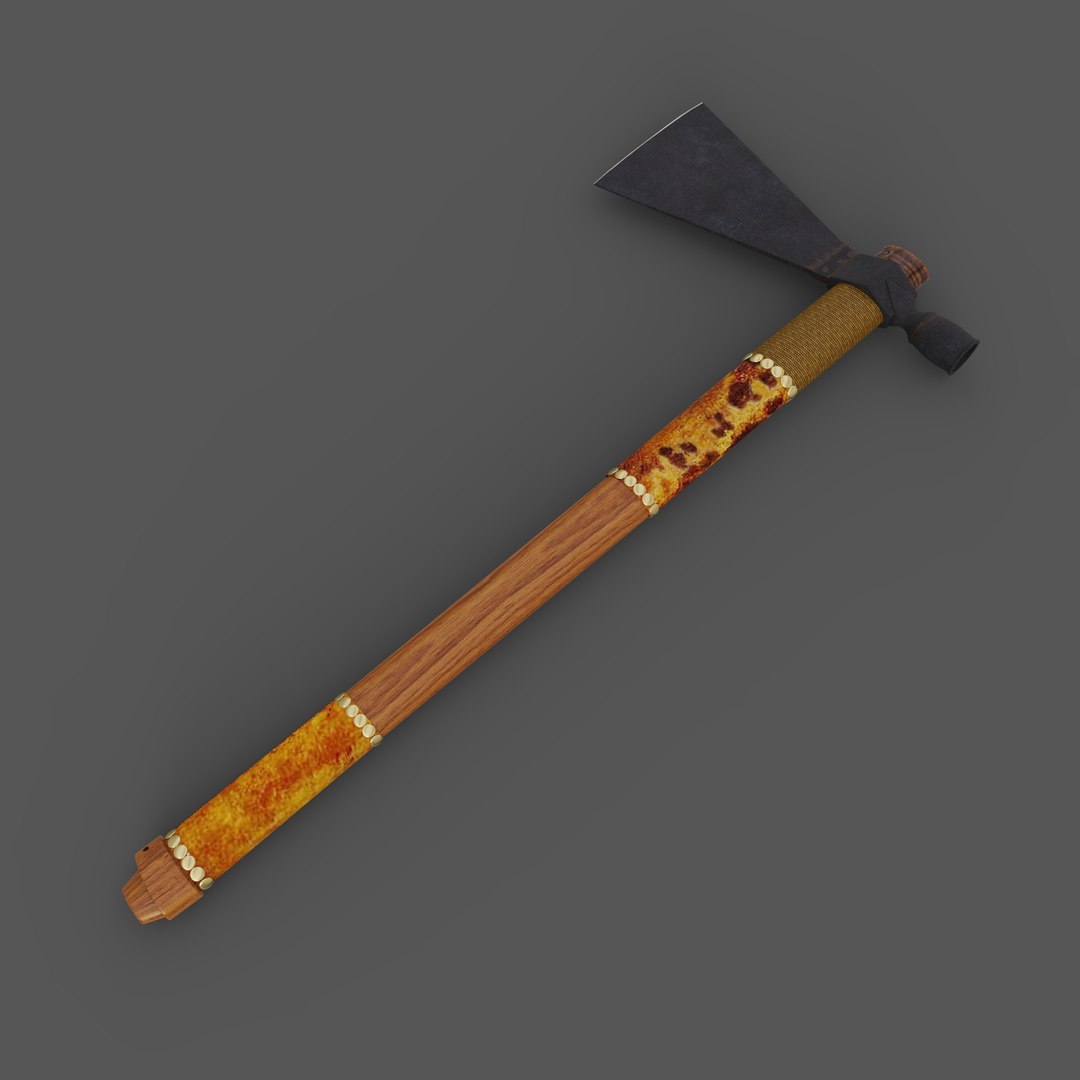 3D Axe Cheyenne Pipe Tomahawk 1870 Model - TurboSquid 1935990