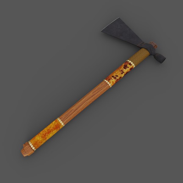 modelo 3d axe Cheyenne Pipe Tomahawk 1870 - TurboSquid 1935990