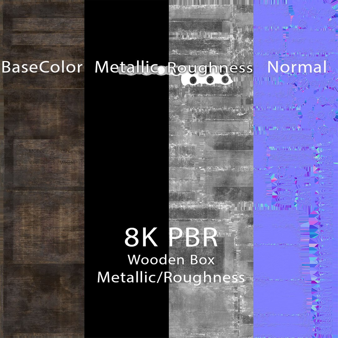 Realistic Wooden Box Pbr 3D - TurboSquid 1676396