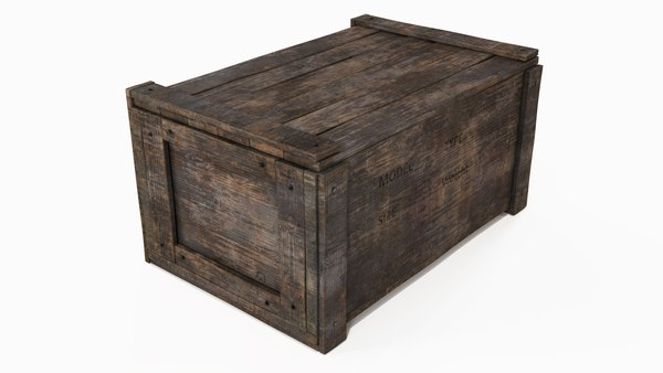 Realistic wooden box pbr 3D - TurboSquid 1676396