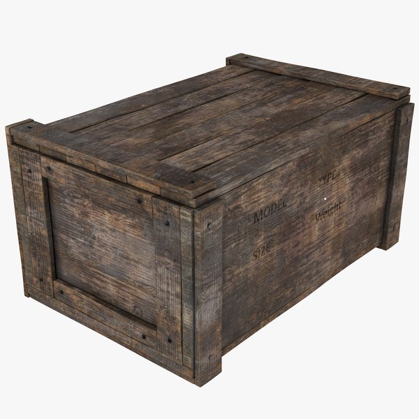 Realistic wooden box pbr 3D - TurboSquid 1676396