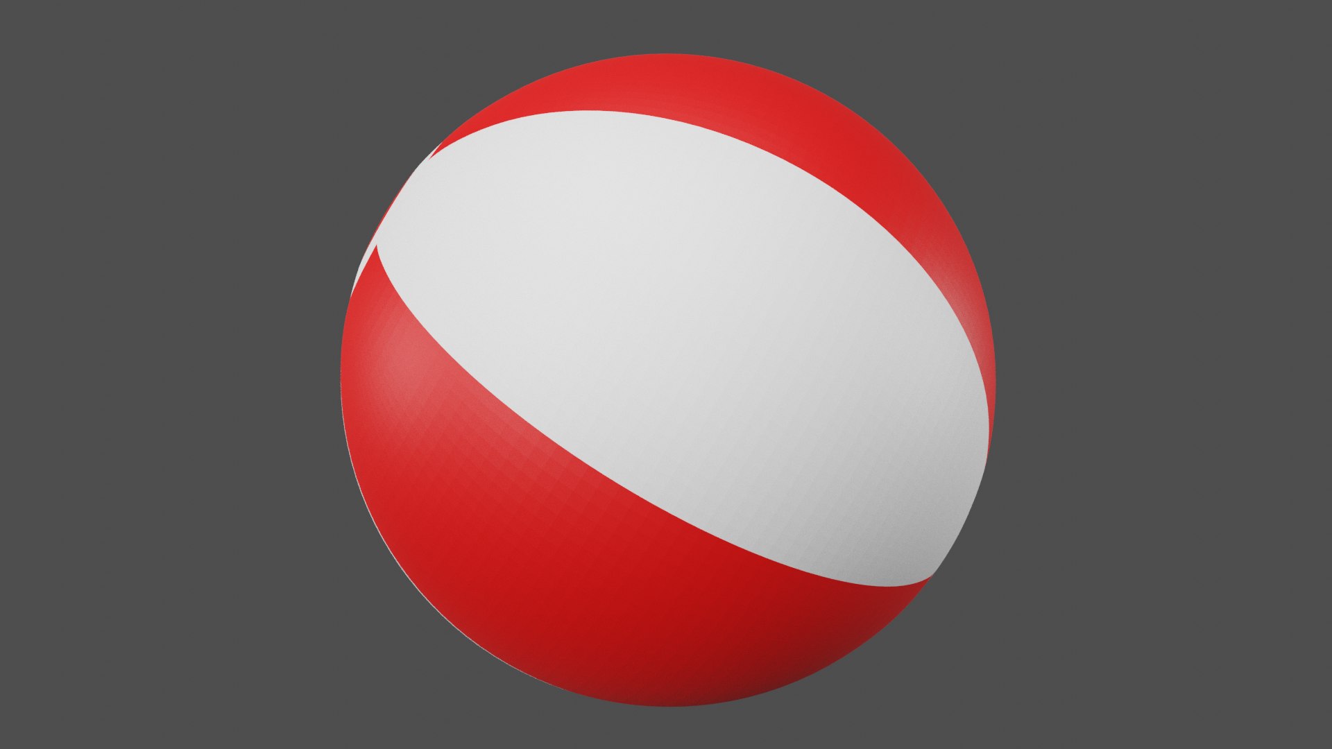 3D Model Red Beach Ball - TurboSquid 2067062