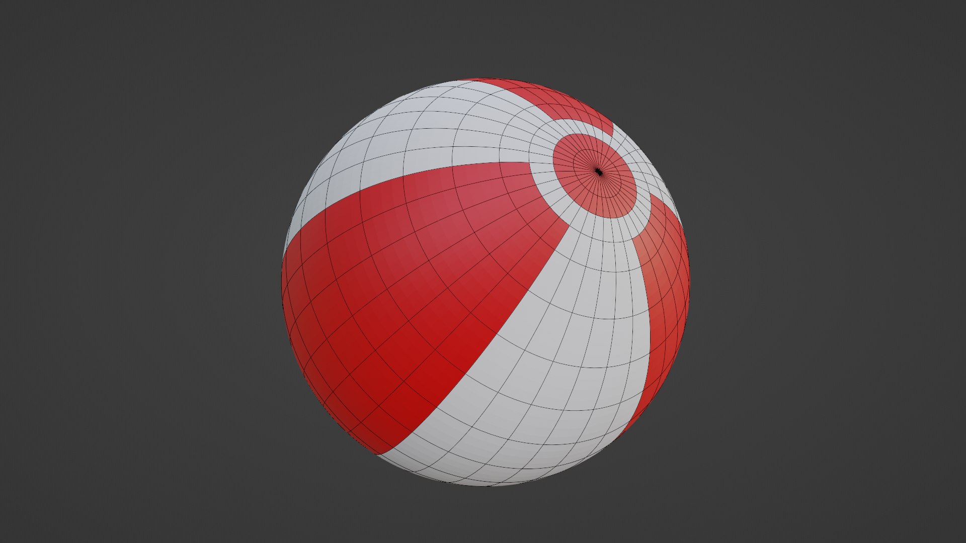 3D Model Red Beach Ball - TurboSquid 2067062