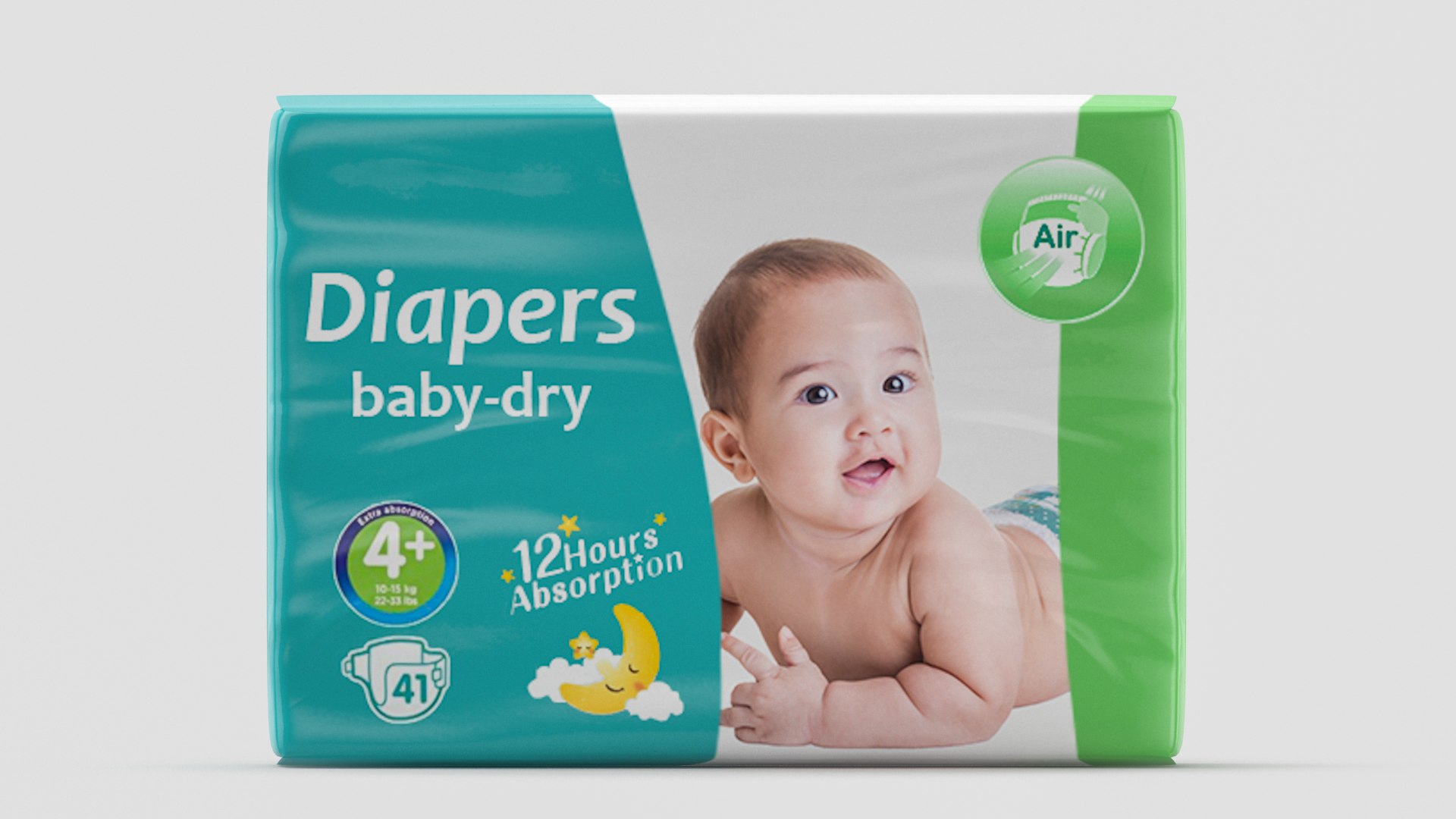 3D Model Diaper Package - TurboSquid 1682706