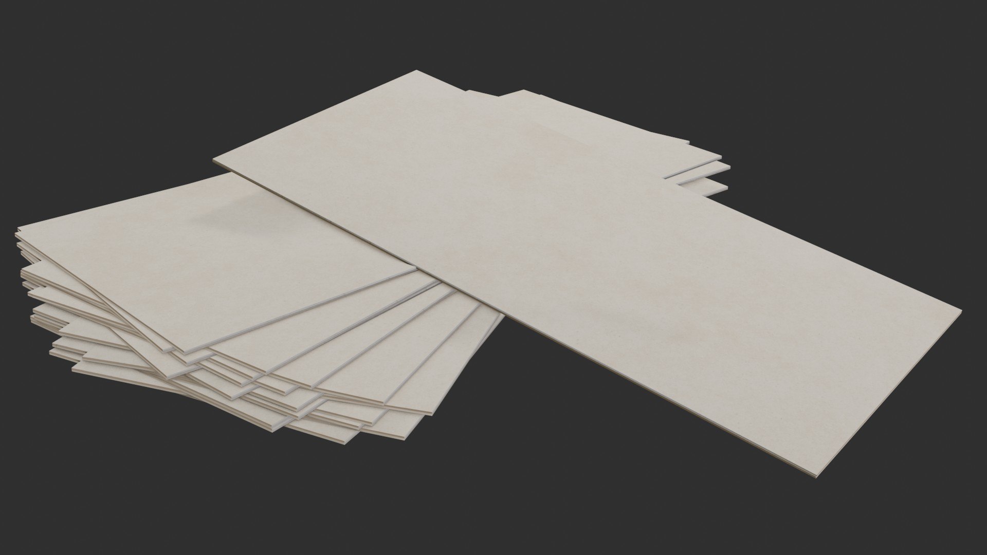 Plaster Plates And Insulations 3D Model - TurboSquid 1796866