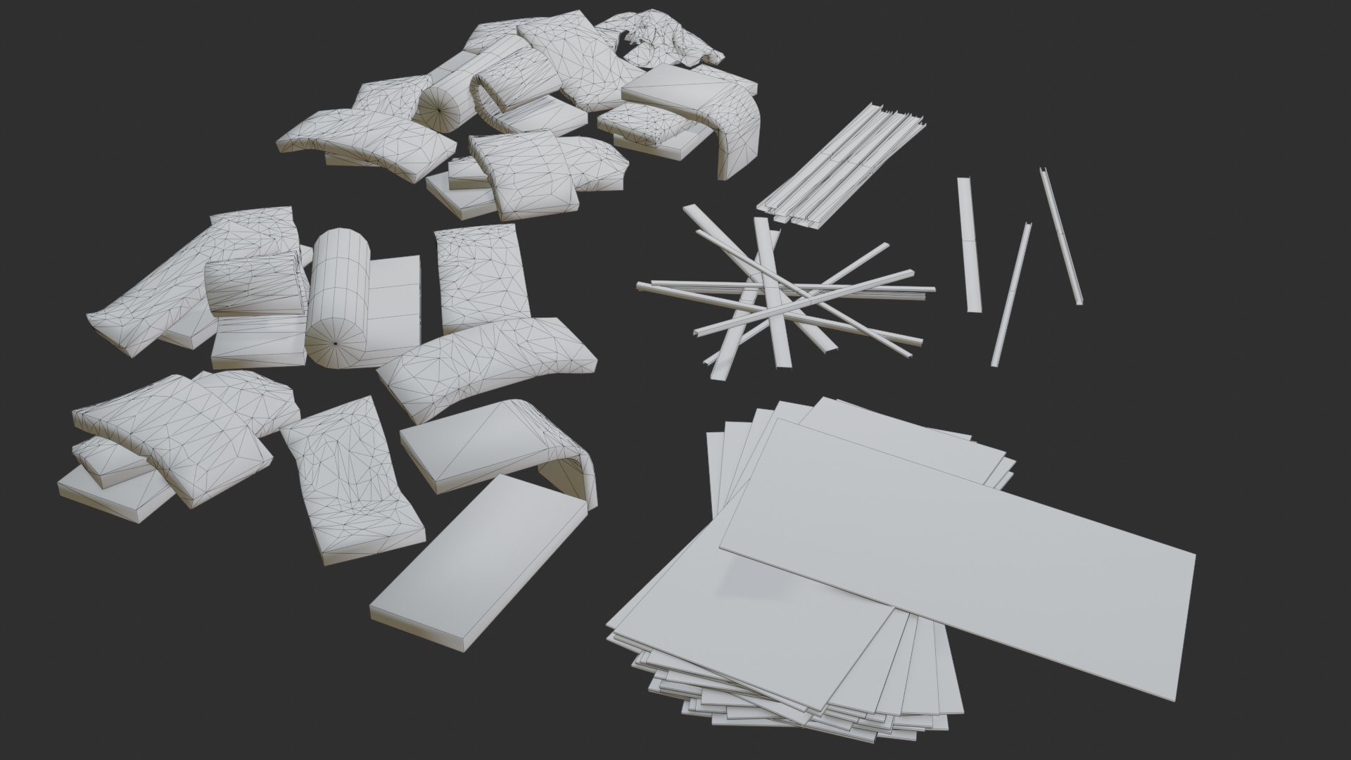 Plaster Plates And Insulations 3D Model - TurboSquid 1796866
