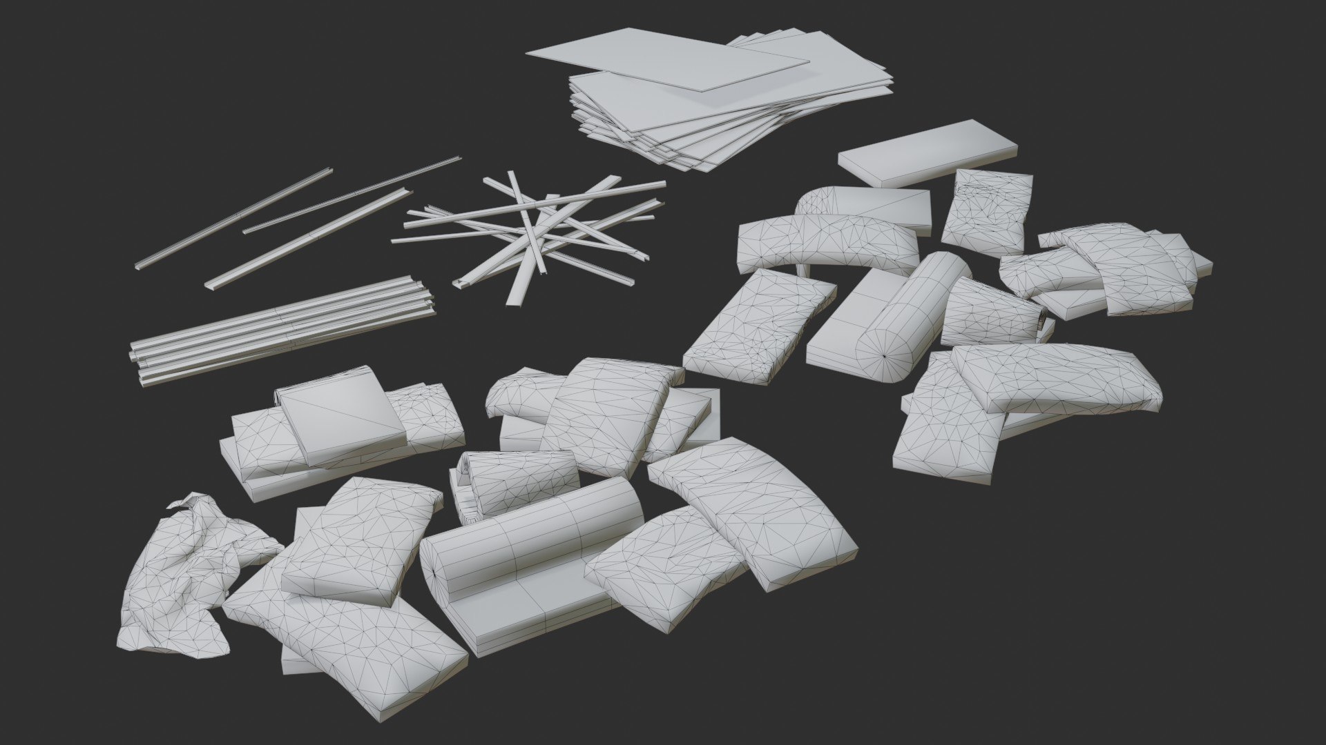 Plaster Plates And Insulations 3D Model - TurboSquid 1796866