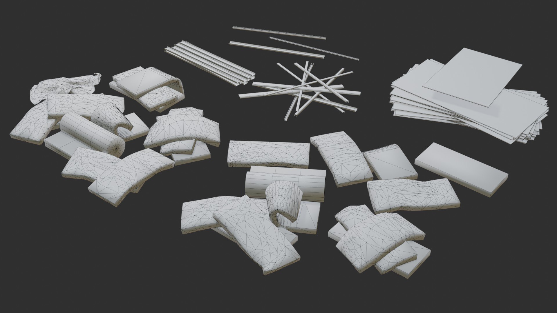 Plaster Plates And Insulations 3D Model - TurboSquid 1796866
