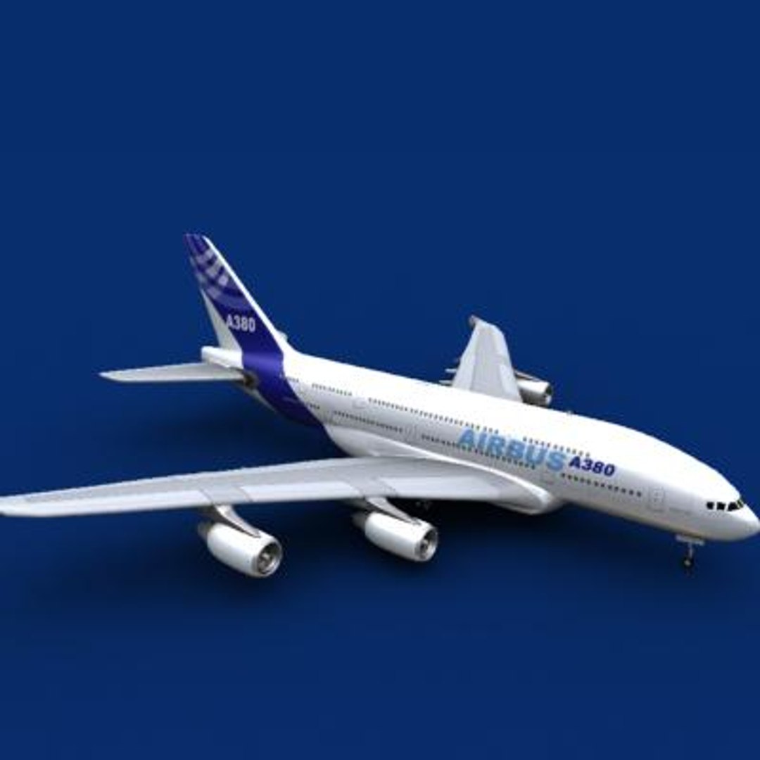 Airbus A380-800 House Color 3d Model