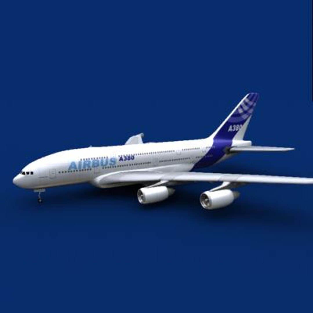 Airbus A380-800 House Color 3d Model