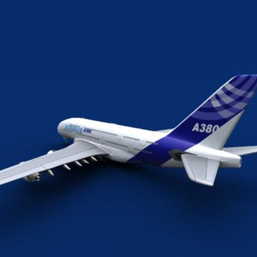 Airbus A380-800 House Color 3d Model