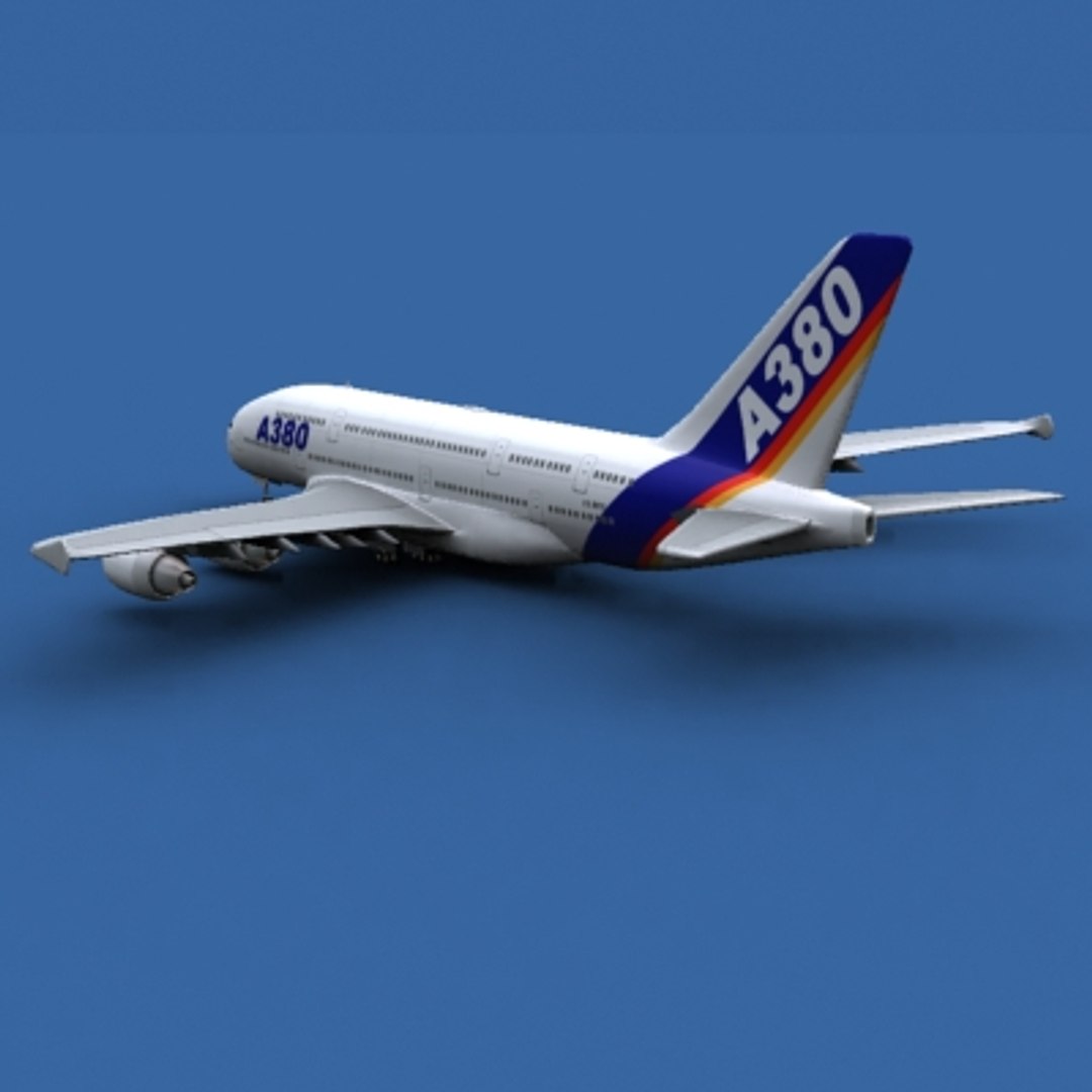 Airbus A380-800 House Color 3d Model