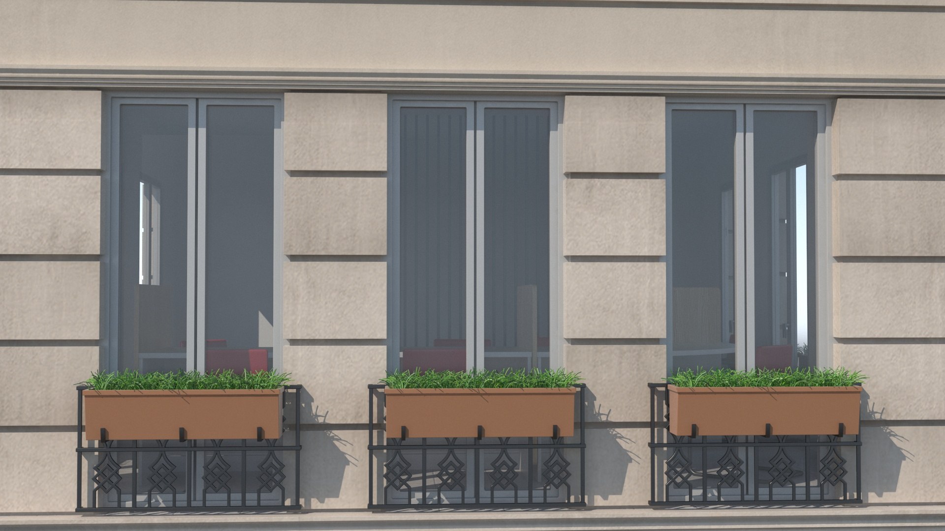 3D Bank Branch Office Building Fur - TurboSquid 2151831