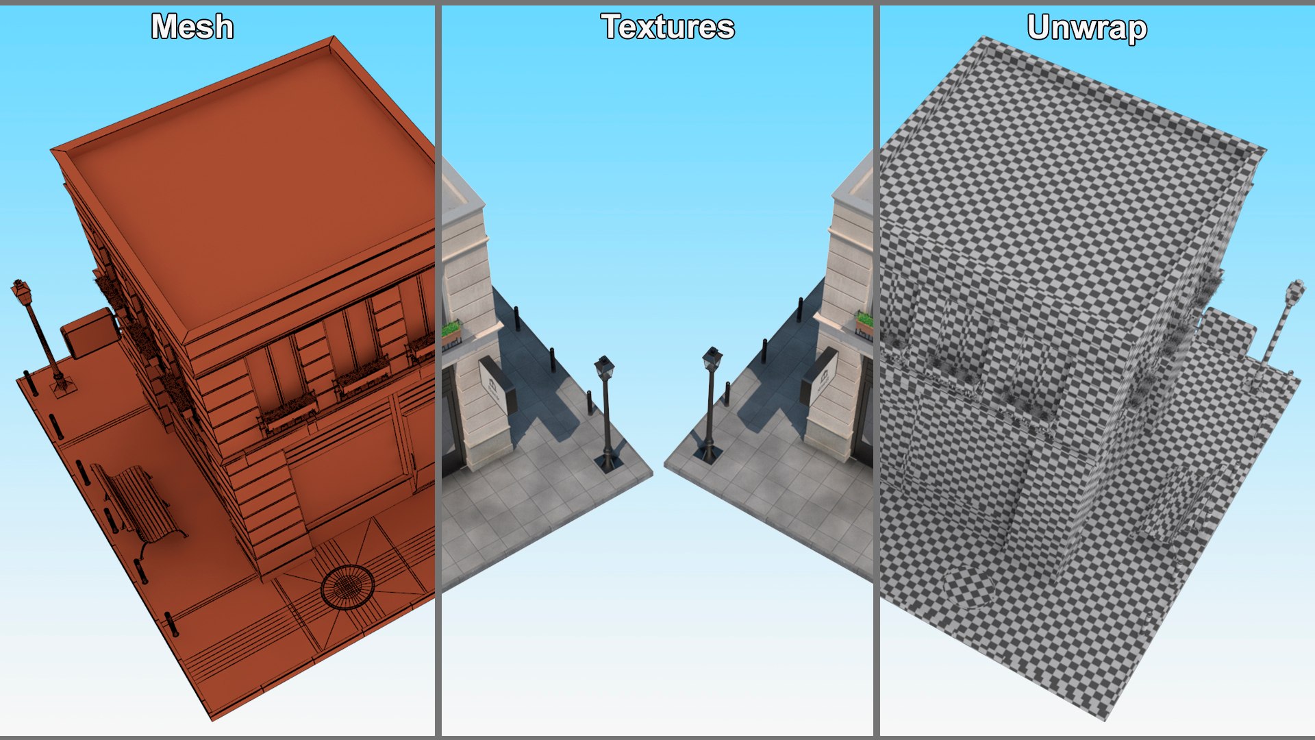 3D Bank Branch Office Building Fur - TurboSquid 2151831