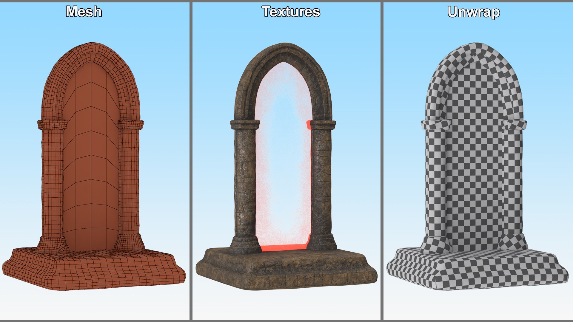3D Fantasy Portal Gates Collection - TurboSquid 2040508