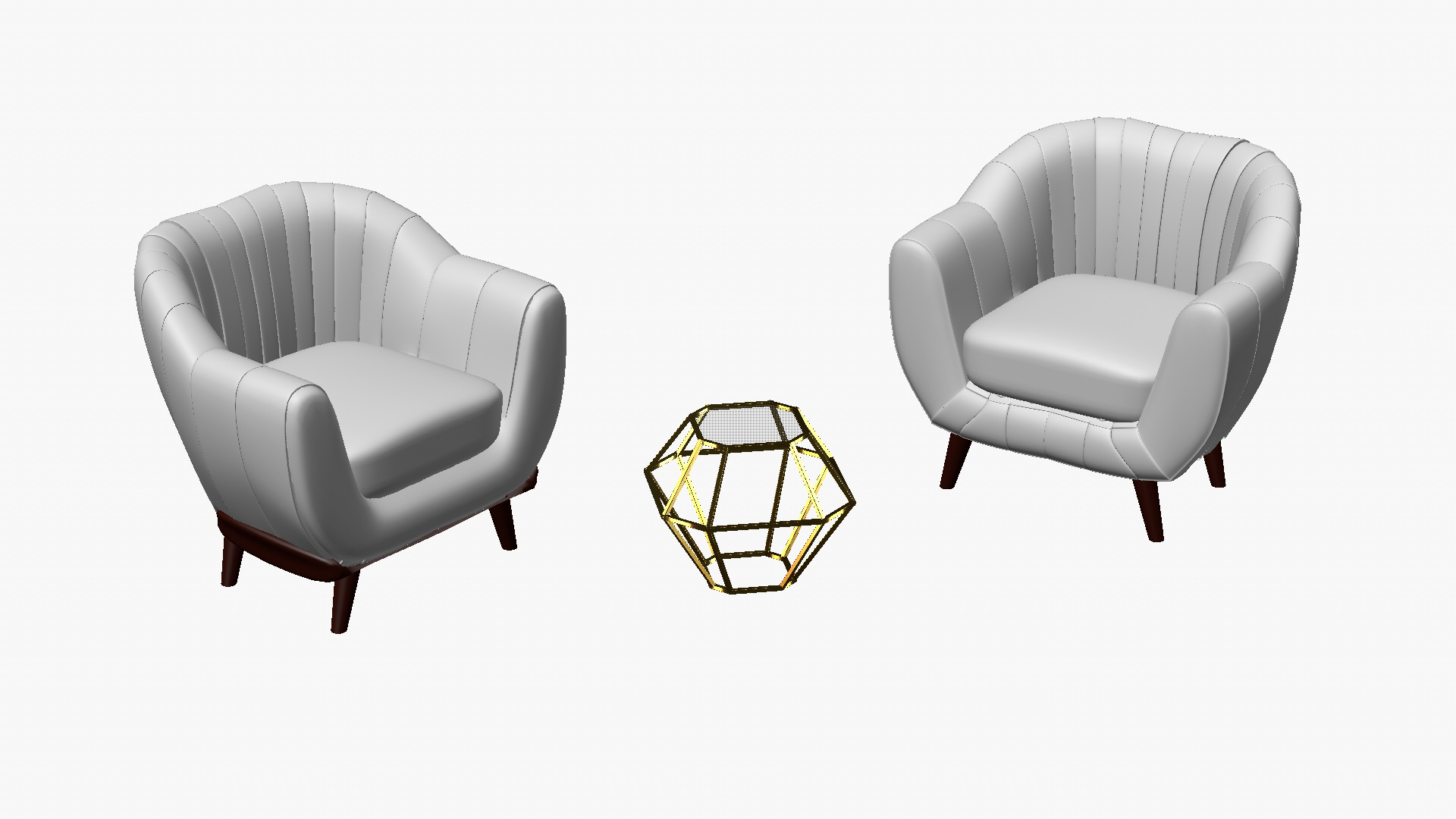 3D Chairs Table Set - TurboSquid 2109001
