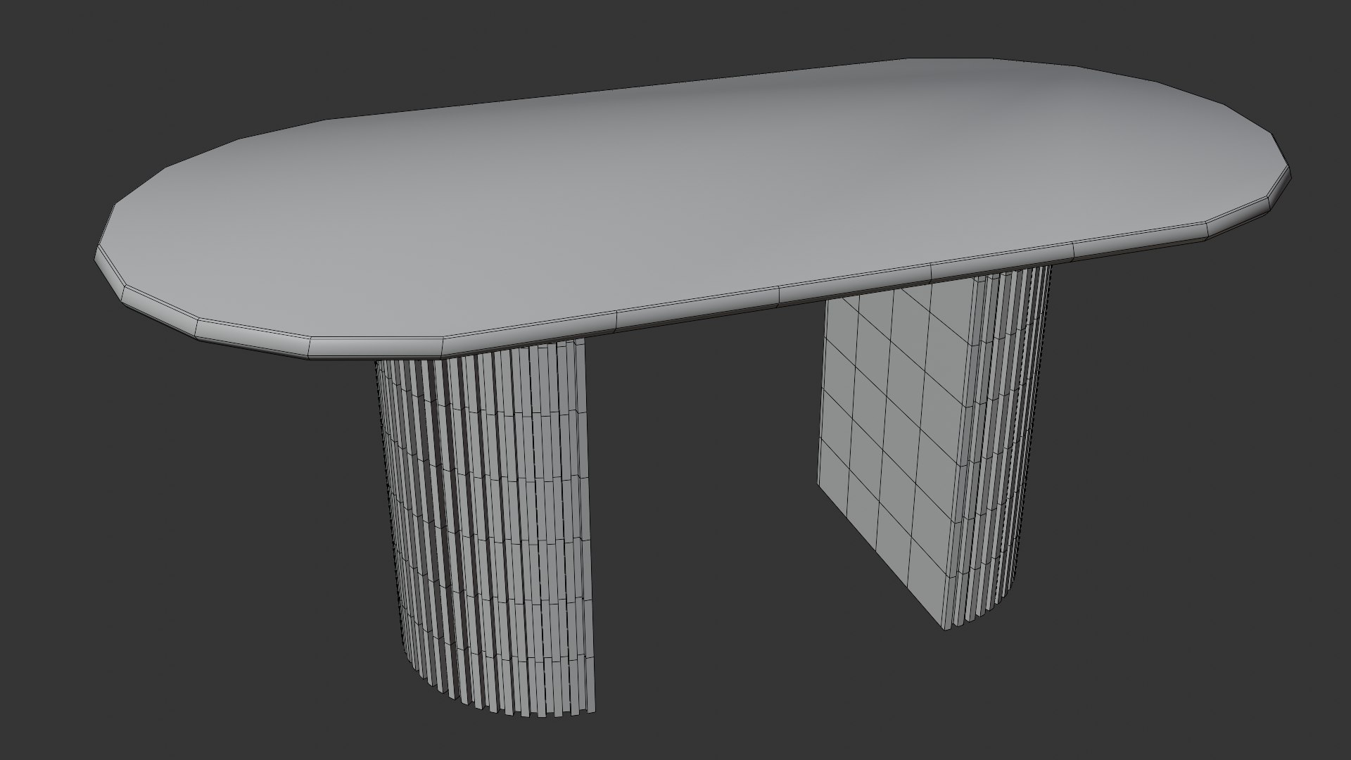 Elegant Oval Wooden Dining Table 3D Model 3D Model - TurboSquid 2384890