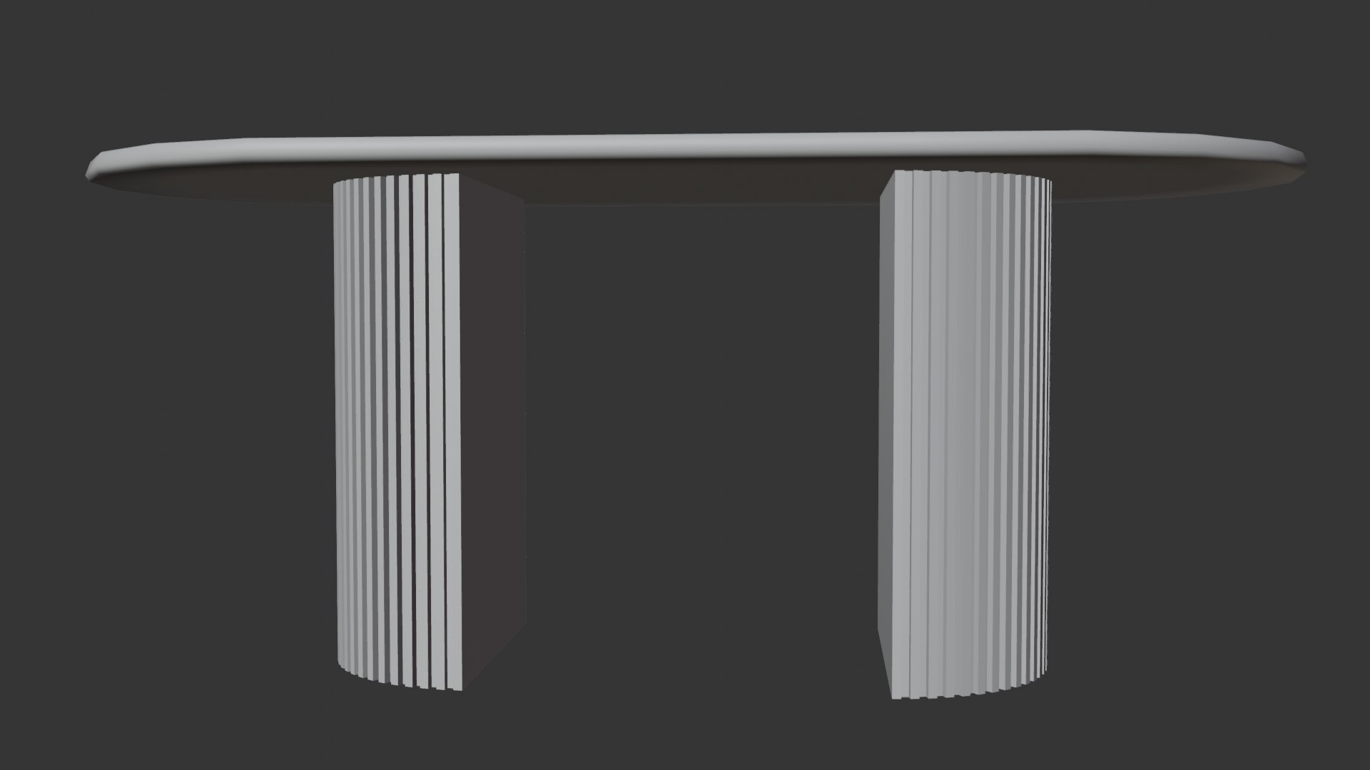 Elegant Oval Wooden Dining Table 3D Model 3D Model - TurboSquid 2384890