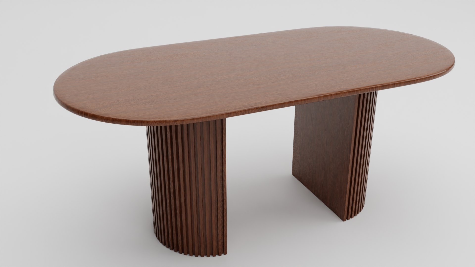 Elegant Oval Wooden Dining Table 3D Model 3D Model - TurboSquid 2384890