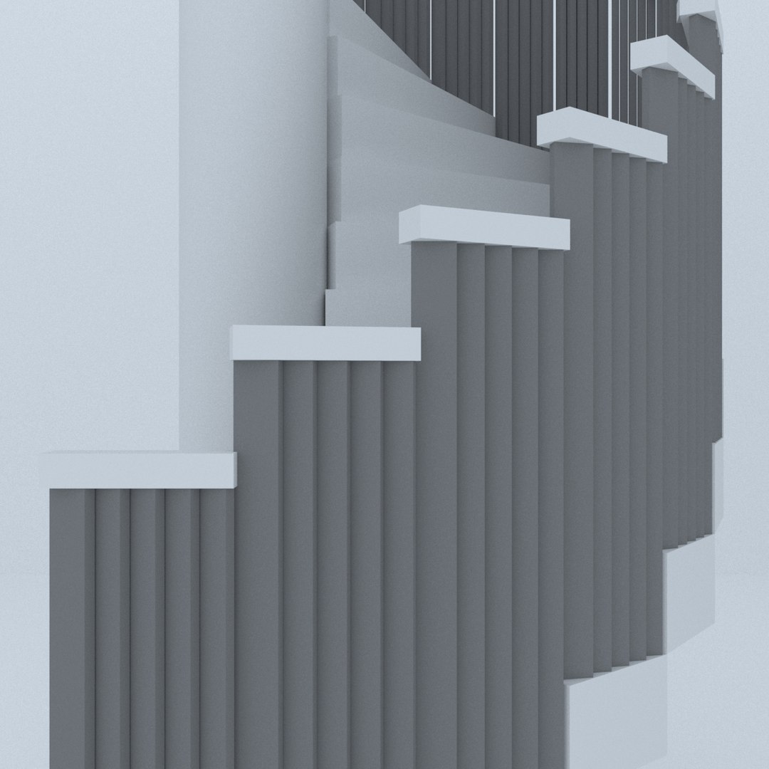 Stairs Architectural Design Model - TurboSquid 1197249