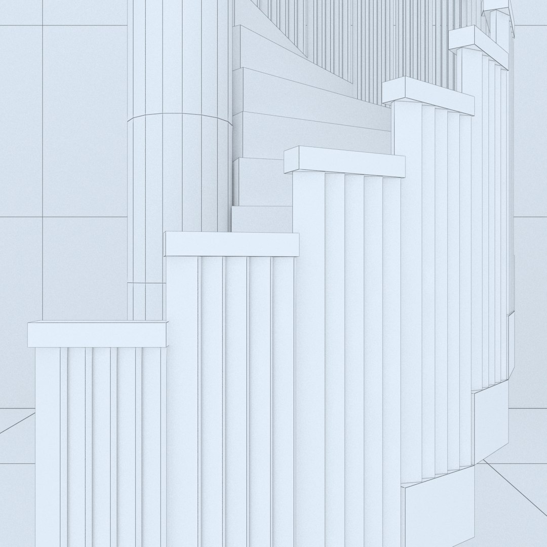 Stairs Architectural Design Model - TurboSquid 1197249