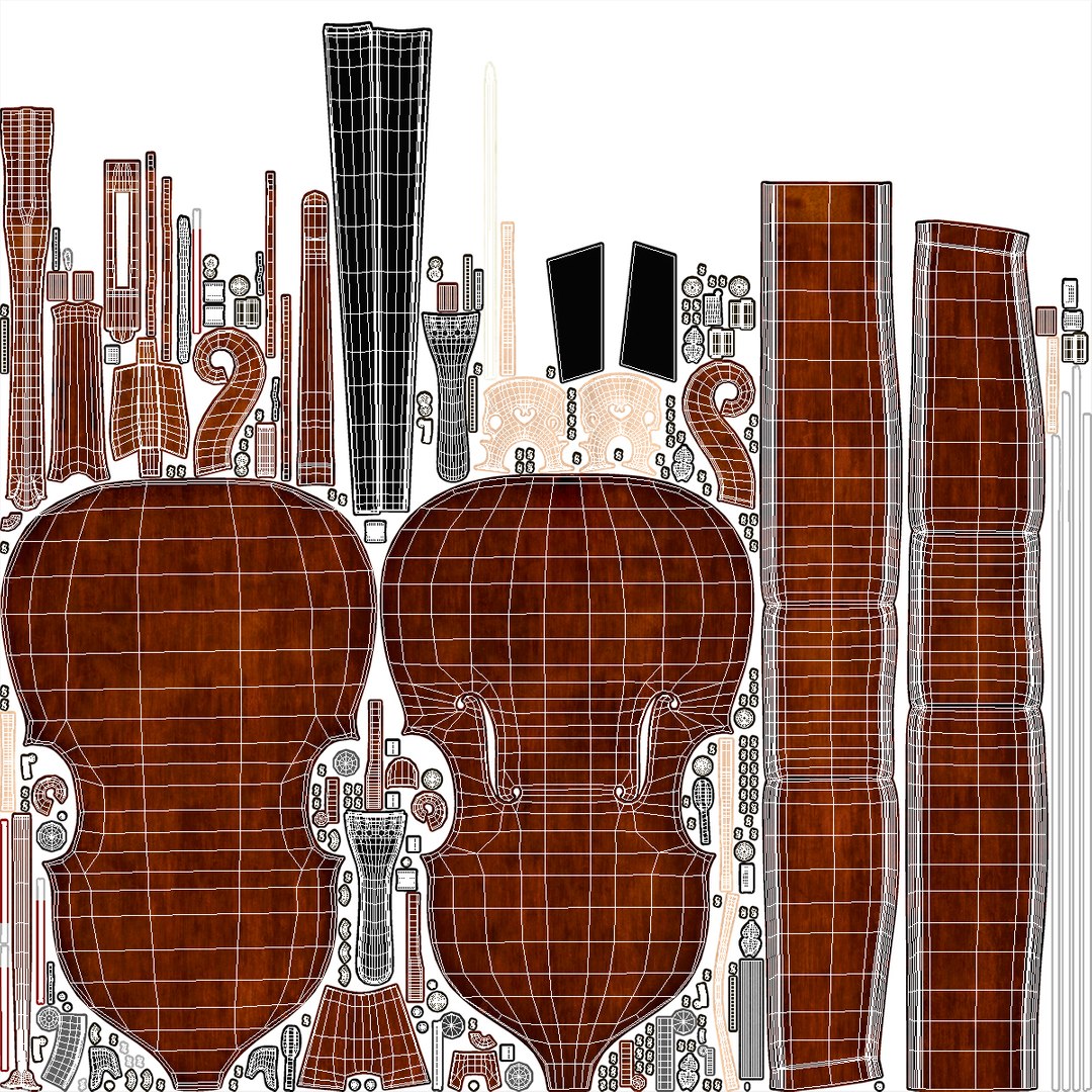 3D model Wooden Double-Bass - TurboSquid 2141461