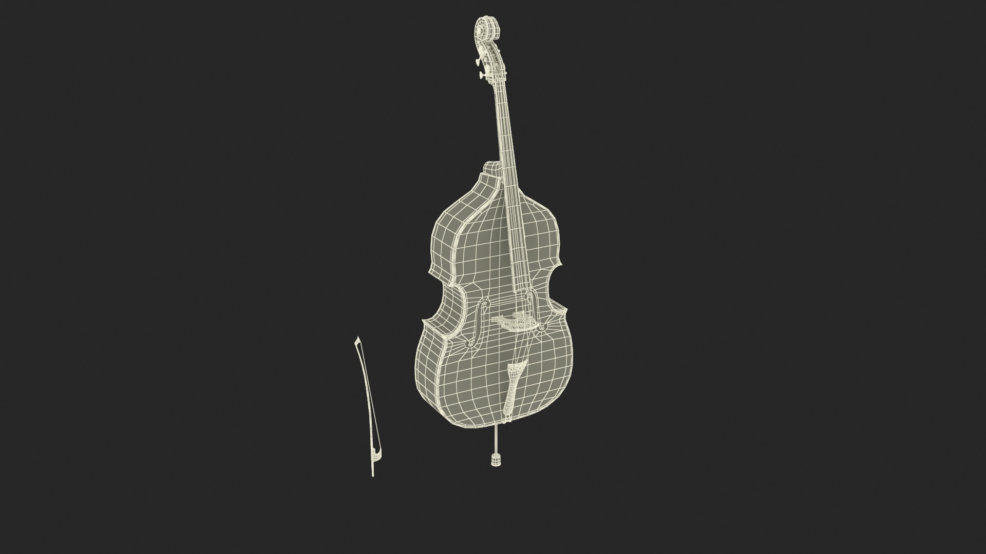 3D Model Wooden Double-Bass - TurboSquid 2141461