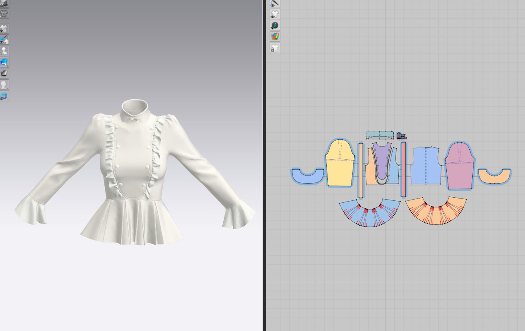 3D 5 BLOUSE FEMALE - TurboSquid 2322293