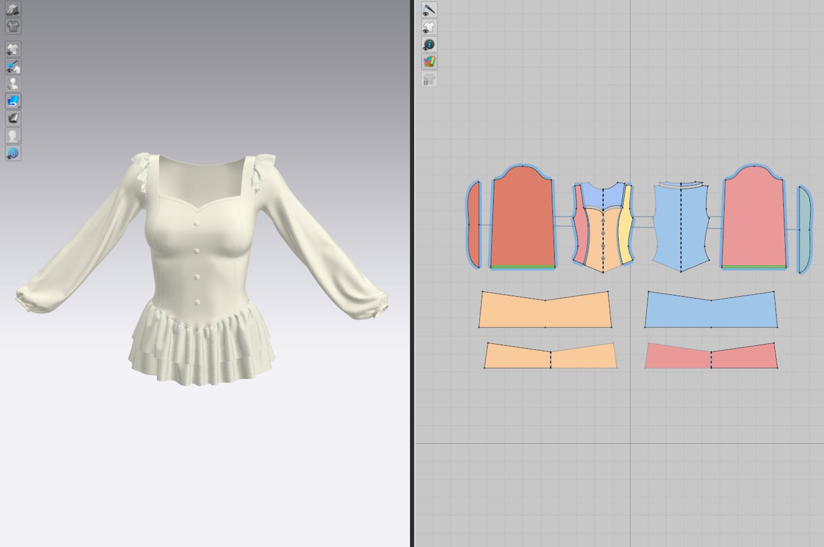 3D 5 BLOUSE FEMALE - TurboSquid 2322293