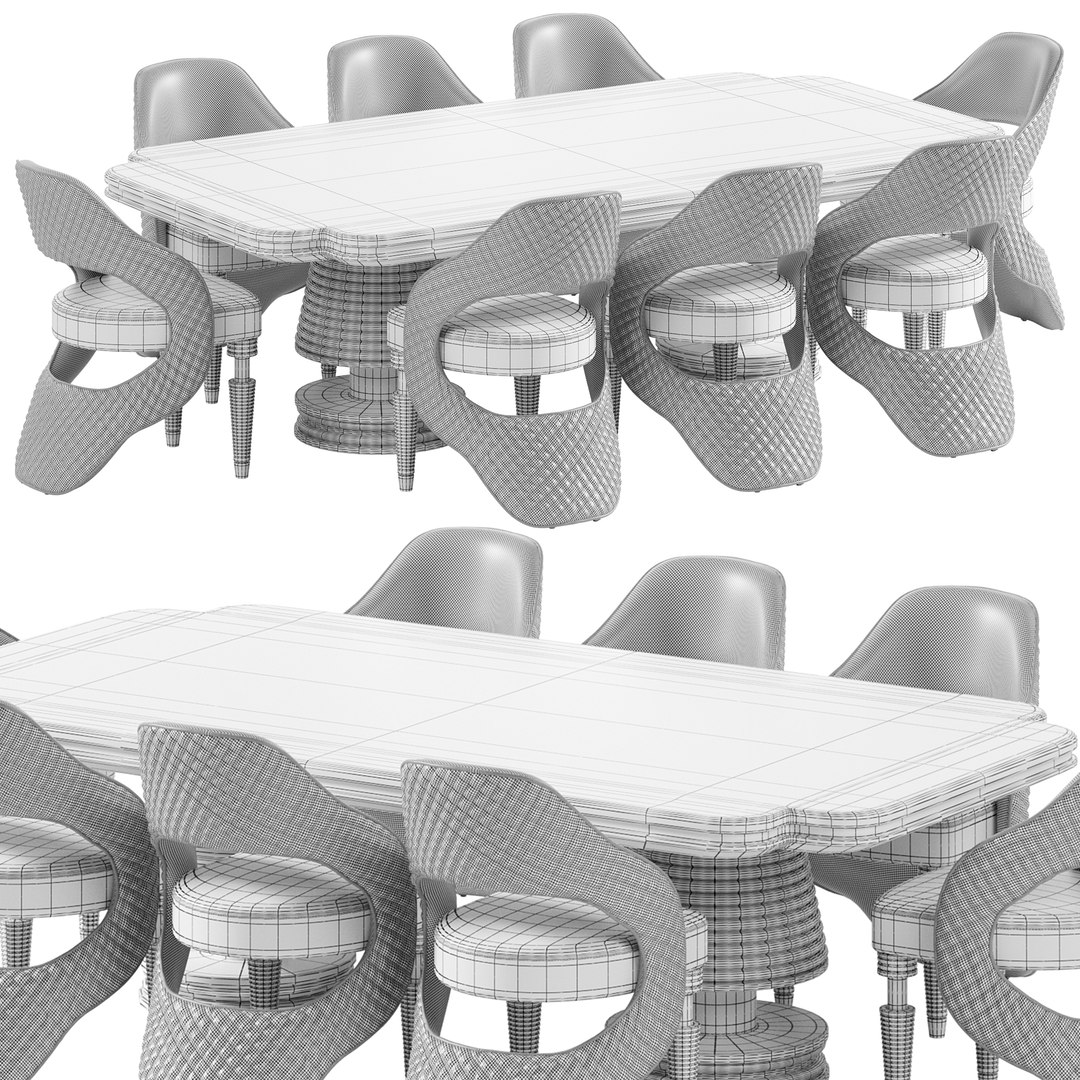 QUINTUS Chair And Table Model - TurboSquid 2338092