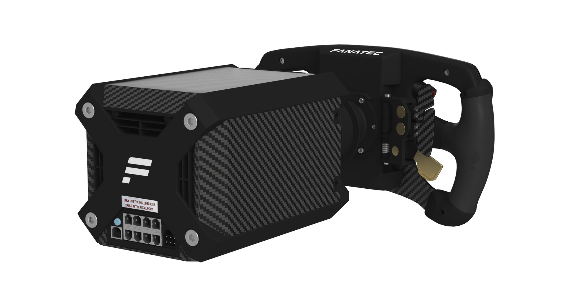 3D Fanatec Clubsport Steering Wheel And Pedals Model - TurboSquid 2304927