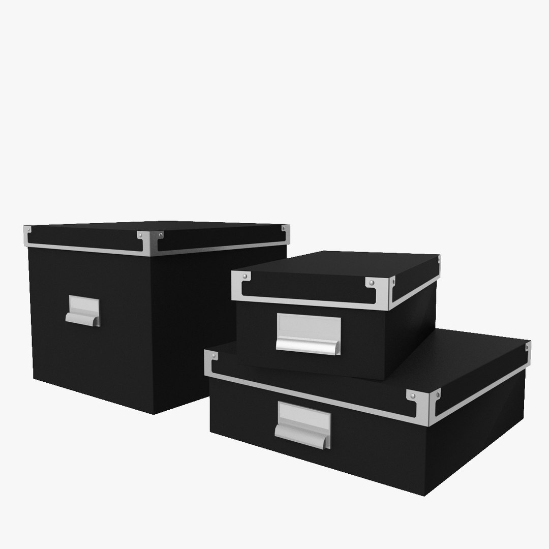 свободно 3D модель Kassett Storage Boxes - TurboSquid 1224016