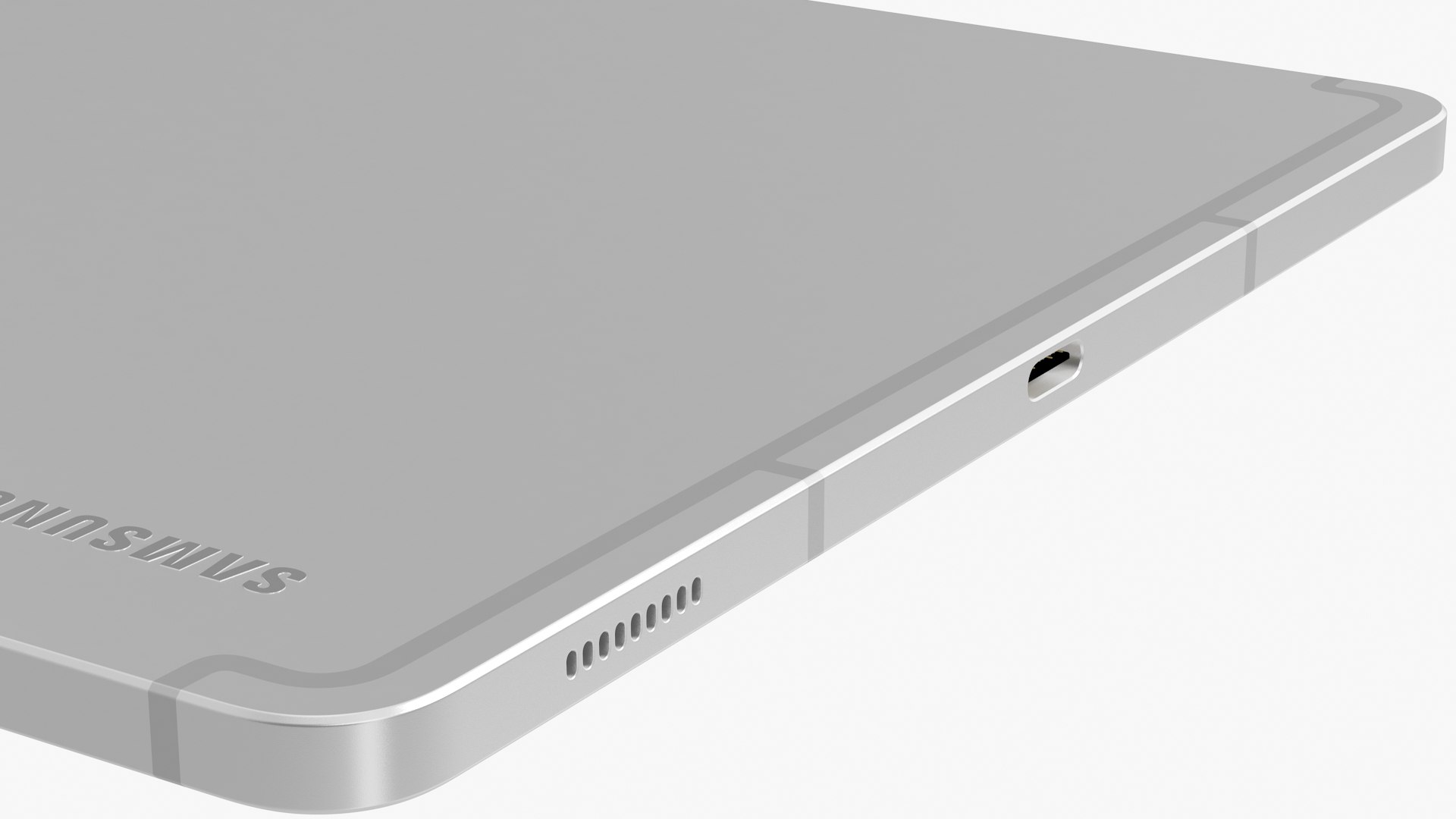 Samsung Galaxy Tab S9 FE Silver 3D - TurboSquid 2147407