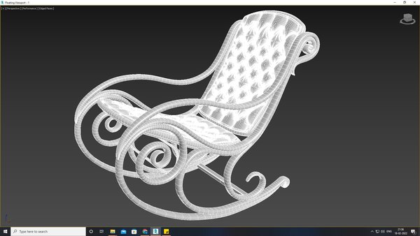 3D Wooden Rest Chair model - TurboSquid 1856708