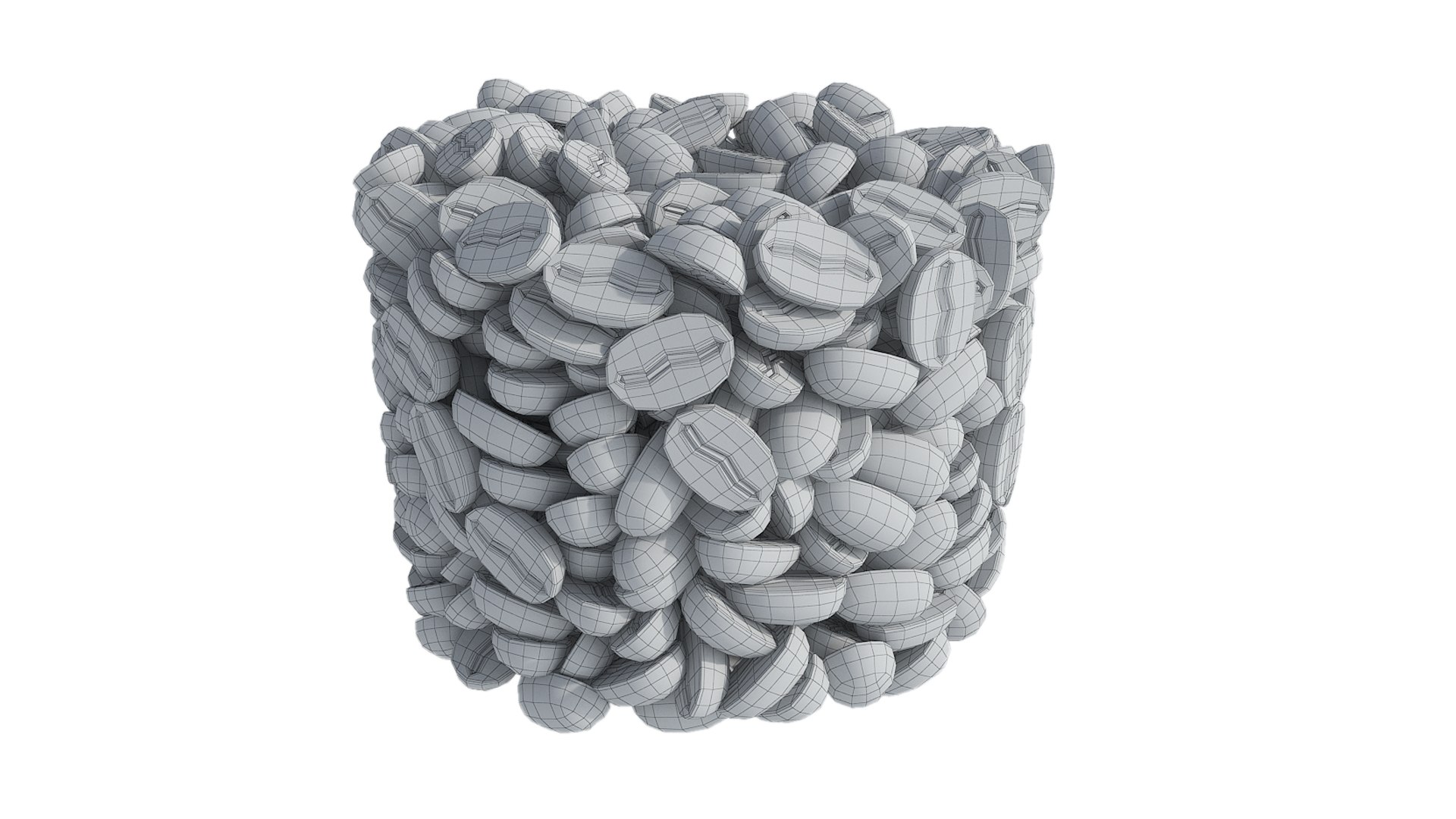 3D Unroasted Coffee Bean Glass Jar - TurboSquid 2250222