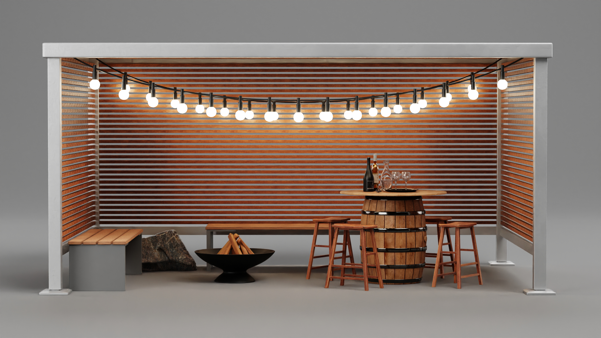 3D Model Gazebo Setup 08 - TurboSquid 2056834