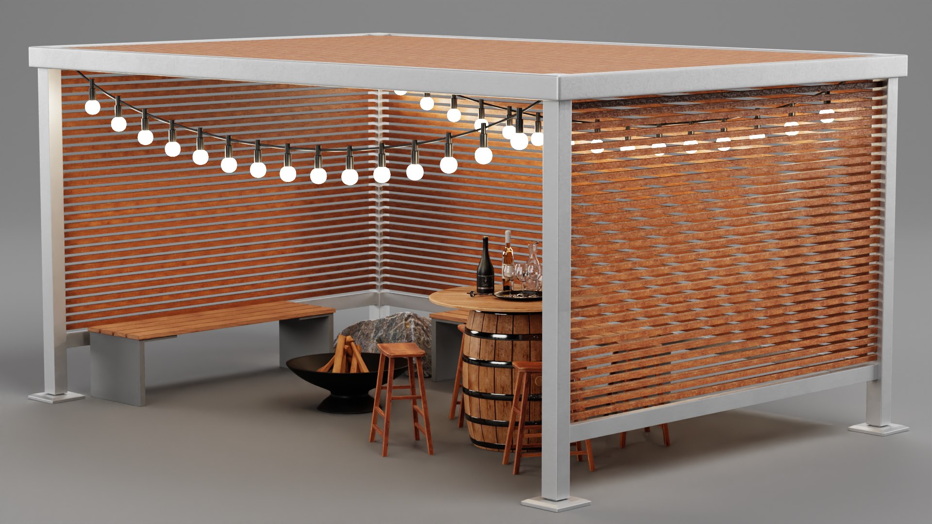 3D Model Gazebo Setup 08 - TurboSquid 2056834