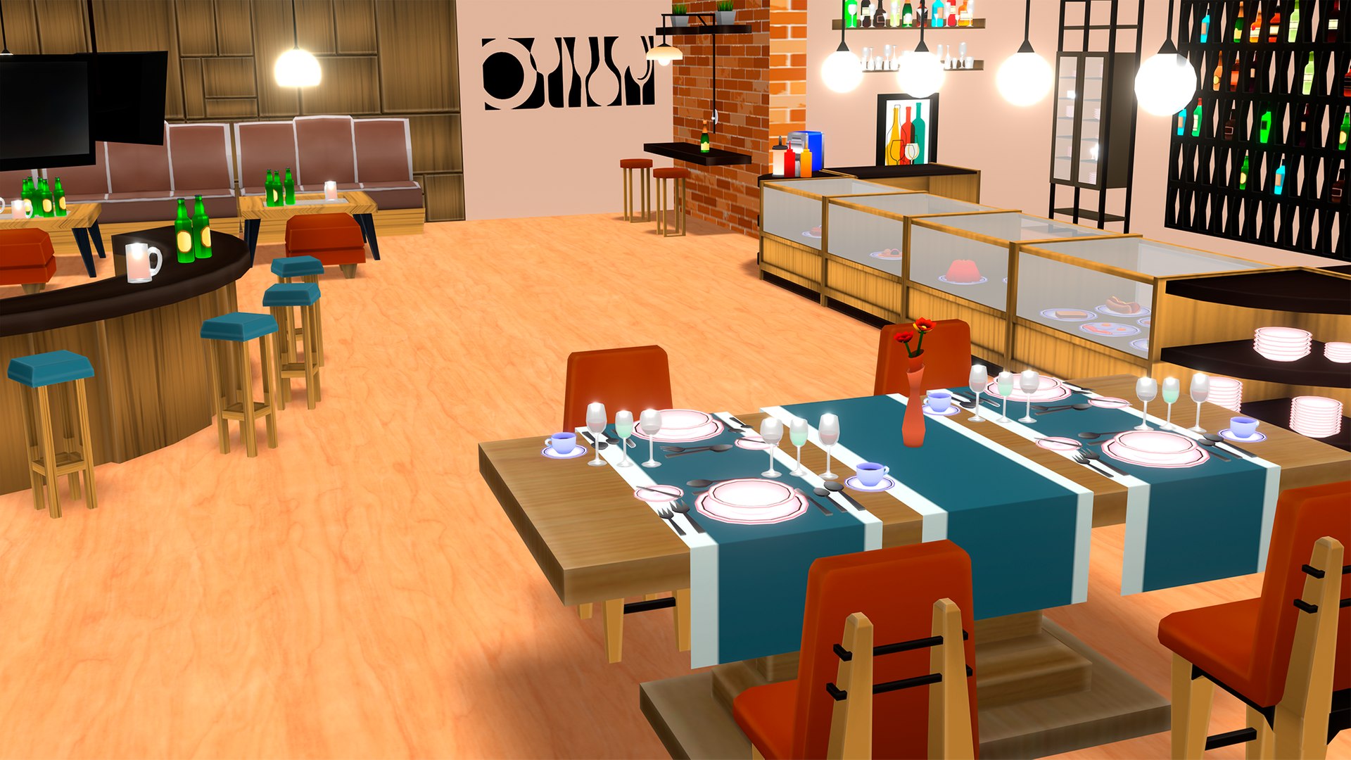Restaurant Megapack 3D Model - TurboSquid 1705438
