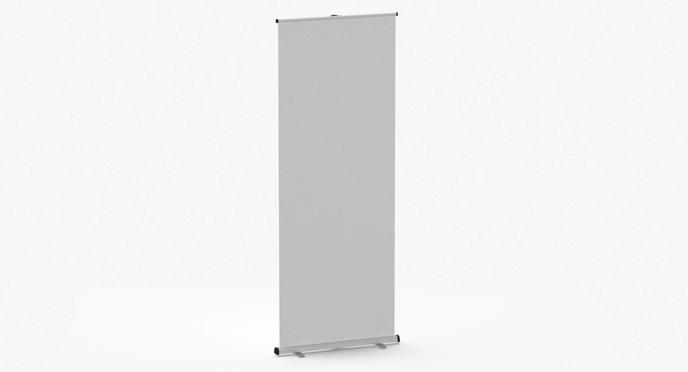 modelo 3d Stand Up Signage 03 Metal Blanco y Negro - TurboSquid 1952648