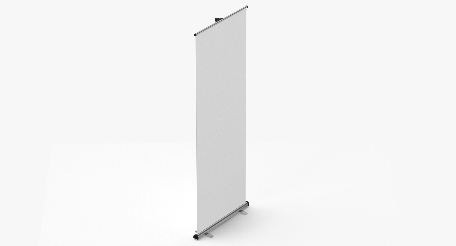 Stand Up Signage 03 Metal Black And White 3D Model - TurboSquid 1952648