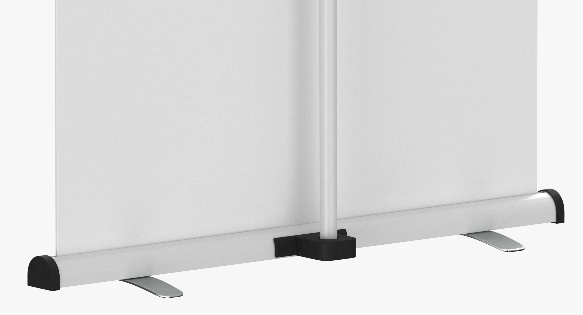 modelo 3d Stand Up Signage 03 Metal Blanco y Negro - TurboSquid 1952648