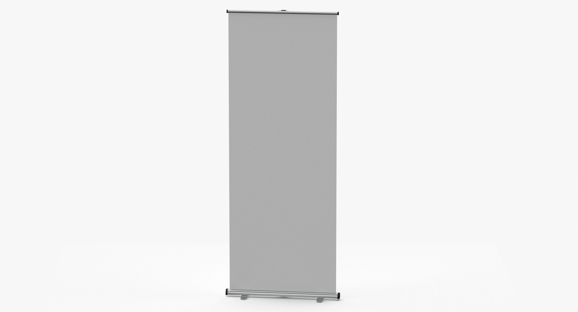 Stand Up Signage 03 Metal Black And White 3D Model - TurboSquid 1952648