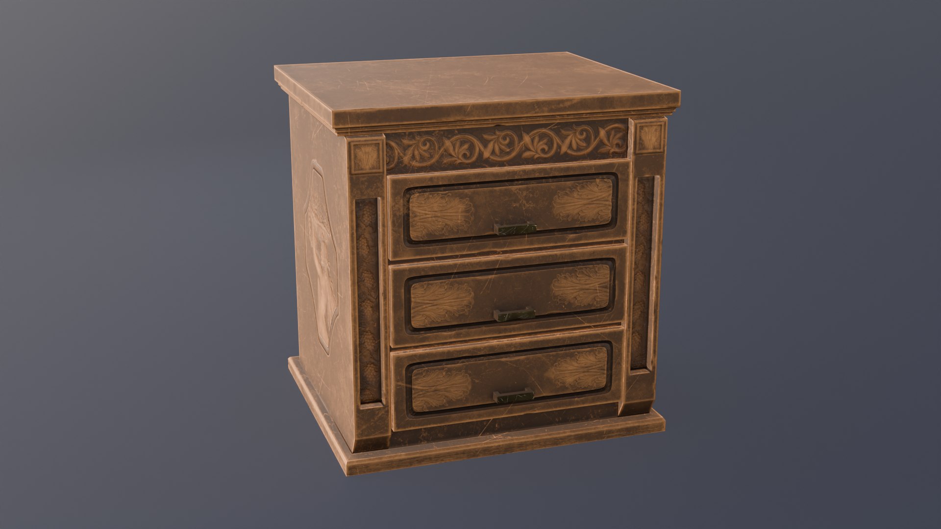 3D Small Night Table Model - TurboSquid 2208072