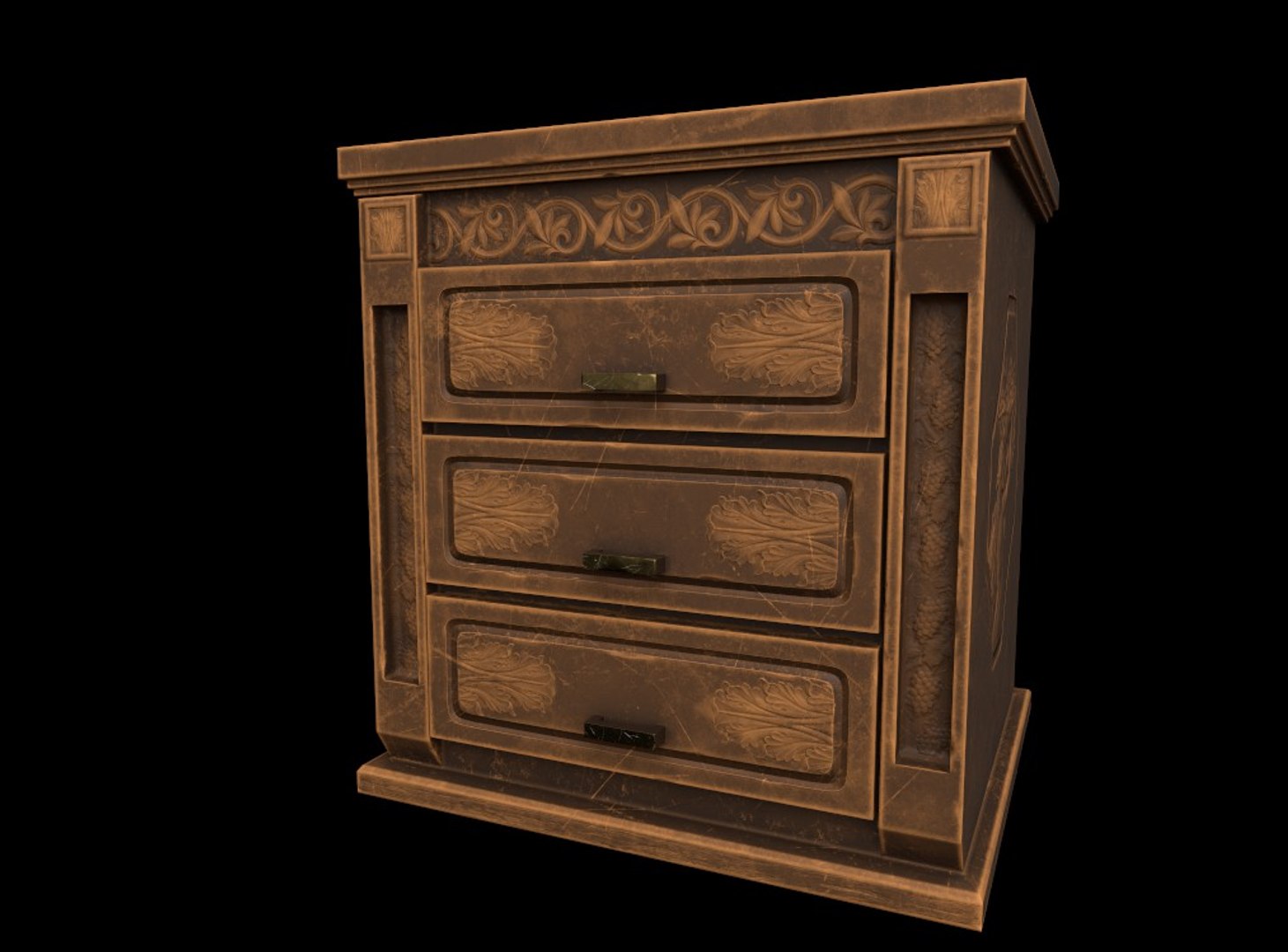 3D Small Night Table Model - TurboSquid 2208072