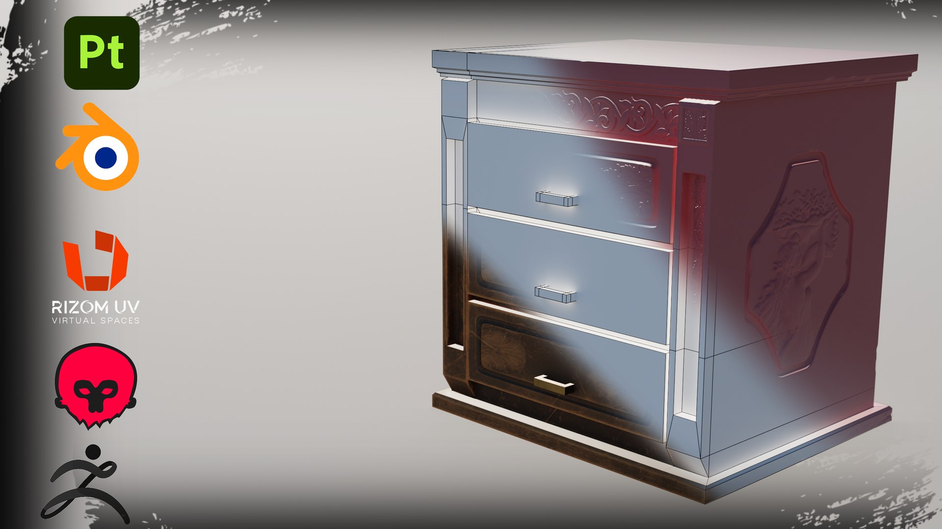 3D Small Night Table Model - TurboSquid 2208072
