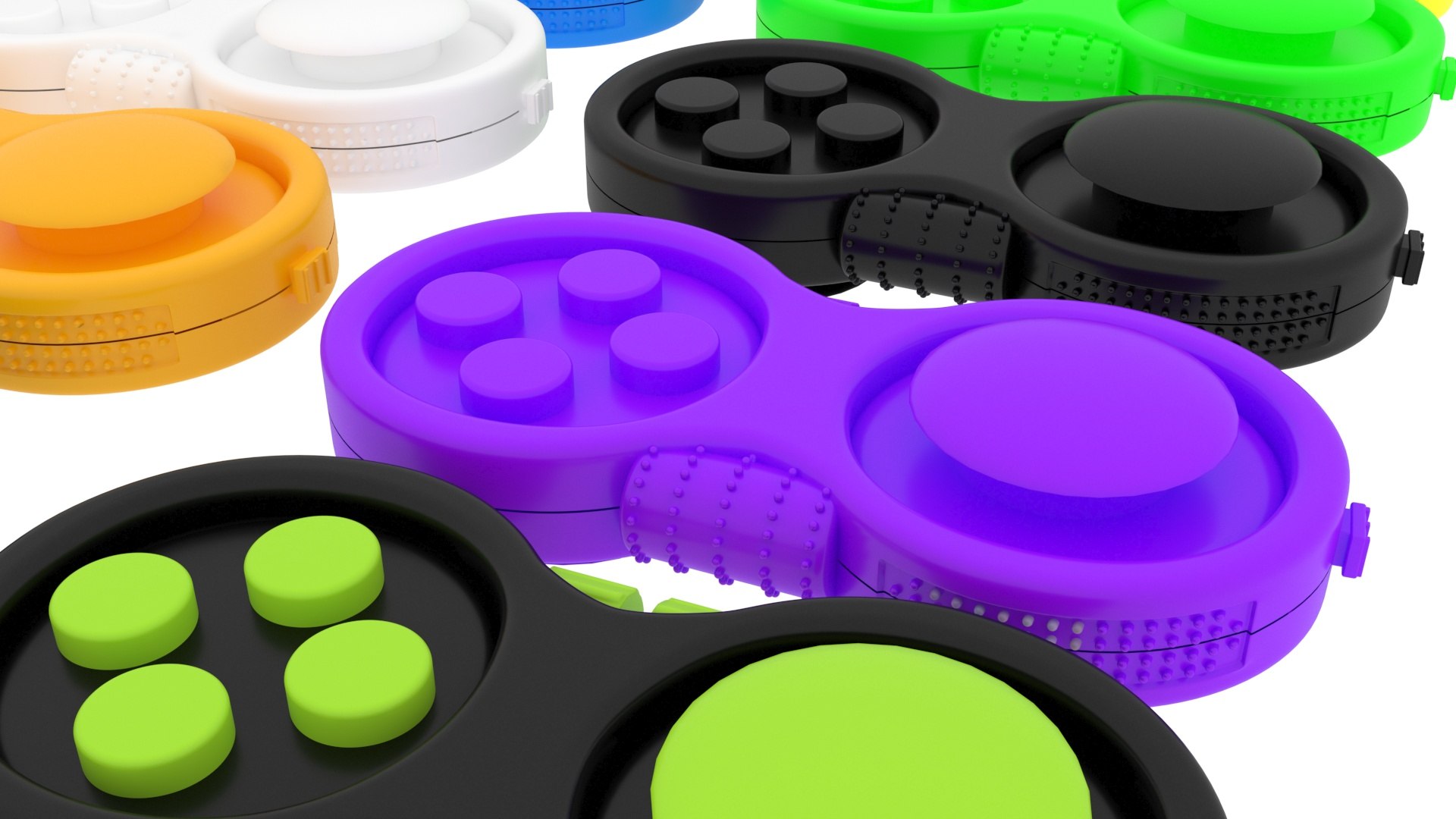 Joypad Controller Fidget Toys Set 3D model - TurboSquid 1796273